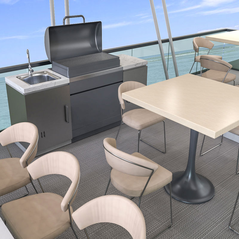 Custom Design Floating Pontoon Boat Restaurant Double Decker With 11.5m ...