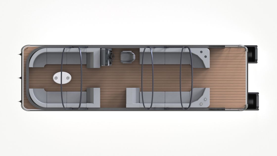 29 Ft Aluminum Pontoon Boat with 18-22 People Capacity