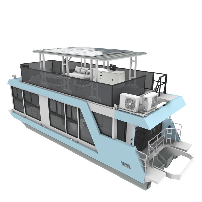 Floating Boat Hotel with 20mm Deck and 4.0m Width