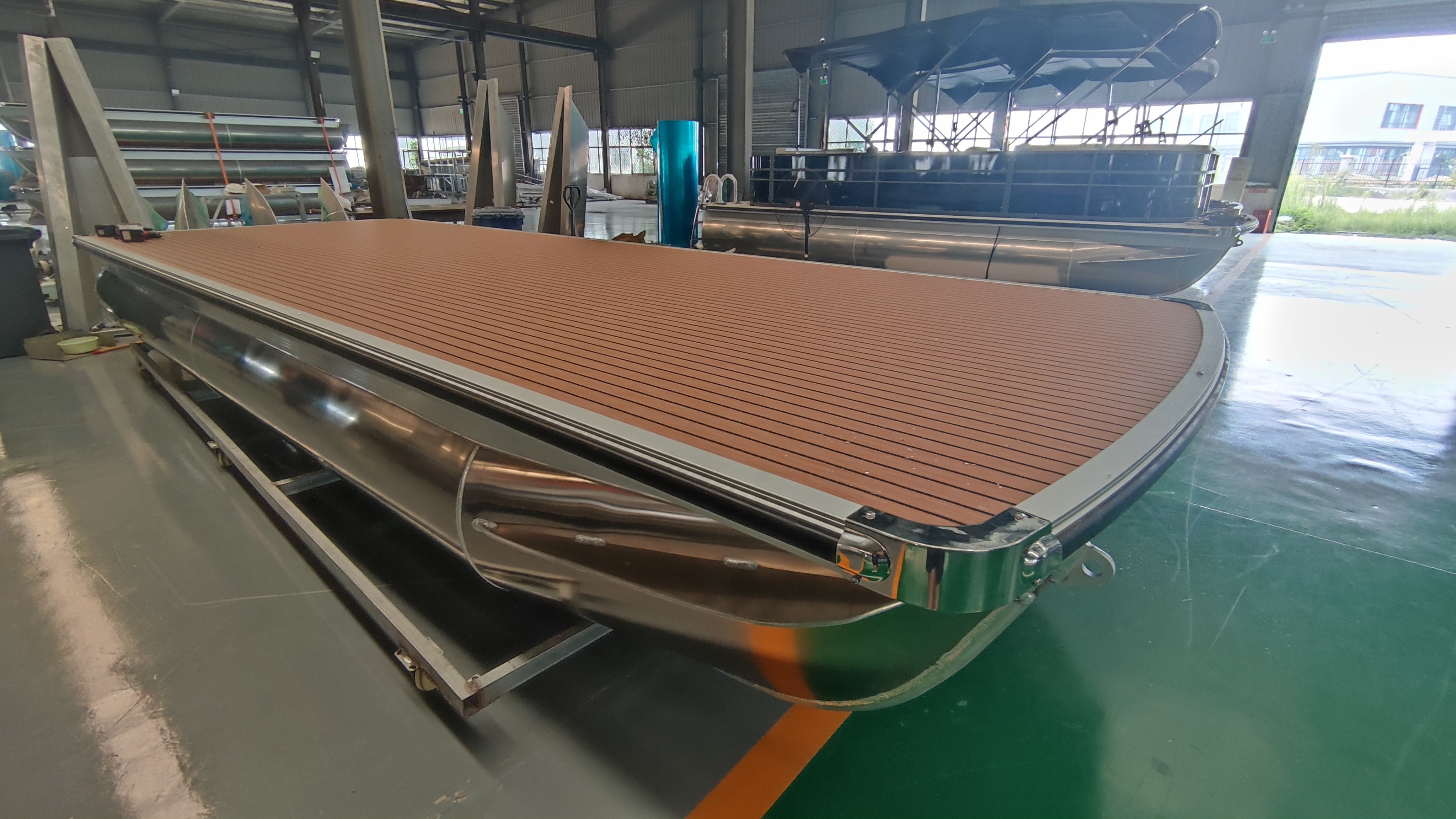 Aluminum Pontoon Bridge Platform Corrosion Resistant Pontoon Work ...