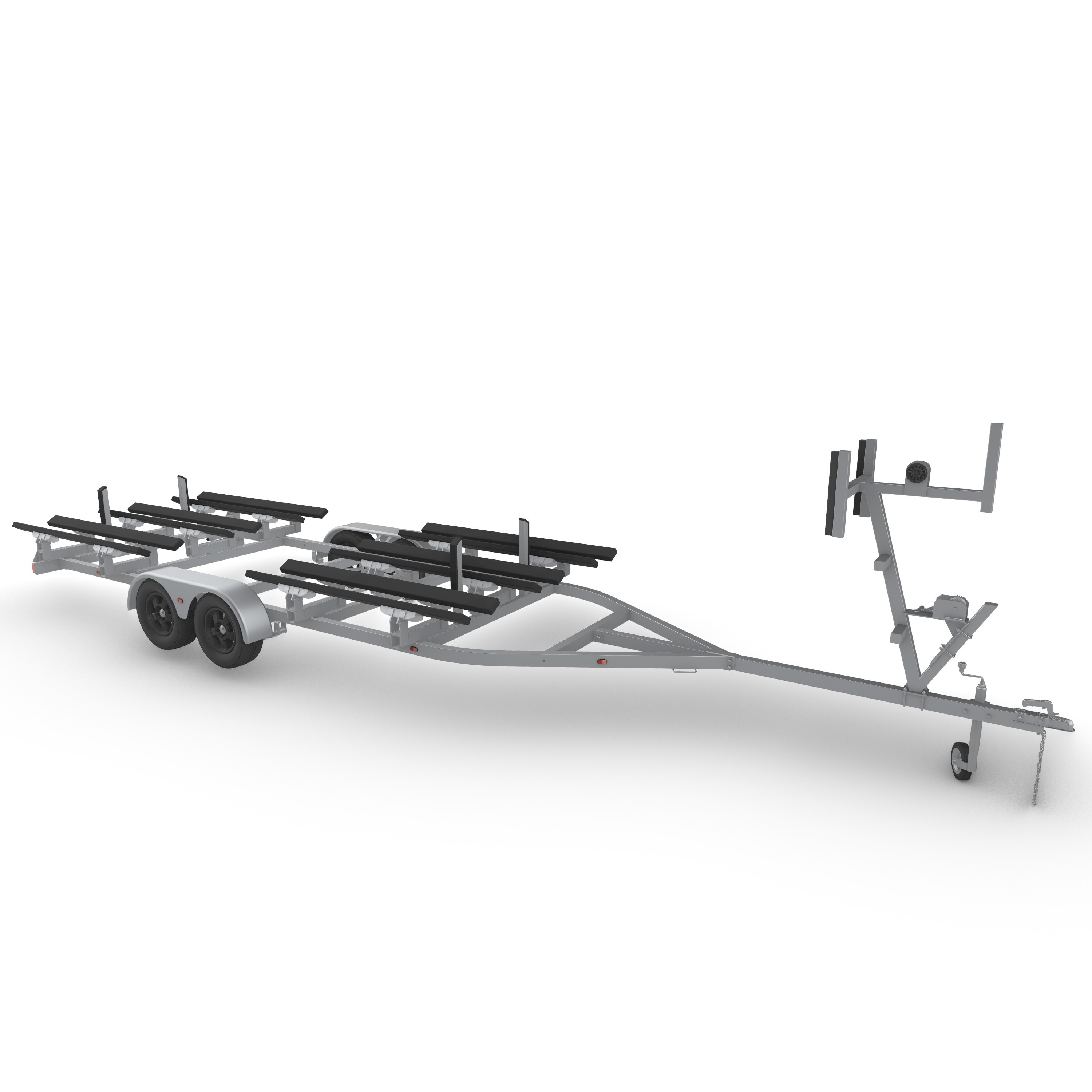 2 Inch Ball Hitch Type Aluminium Boat Trailers With Welded Frame ...