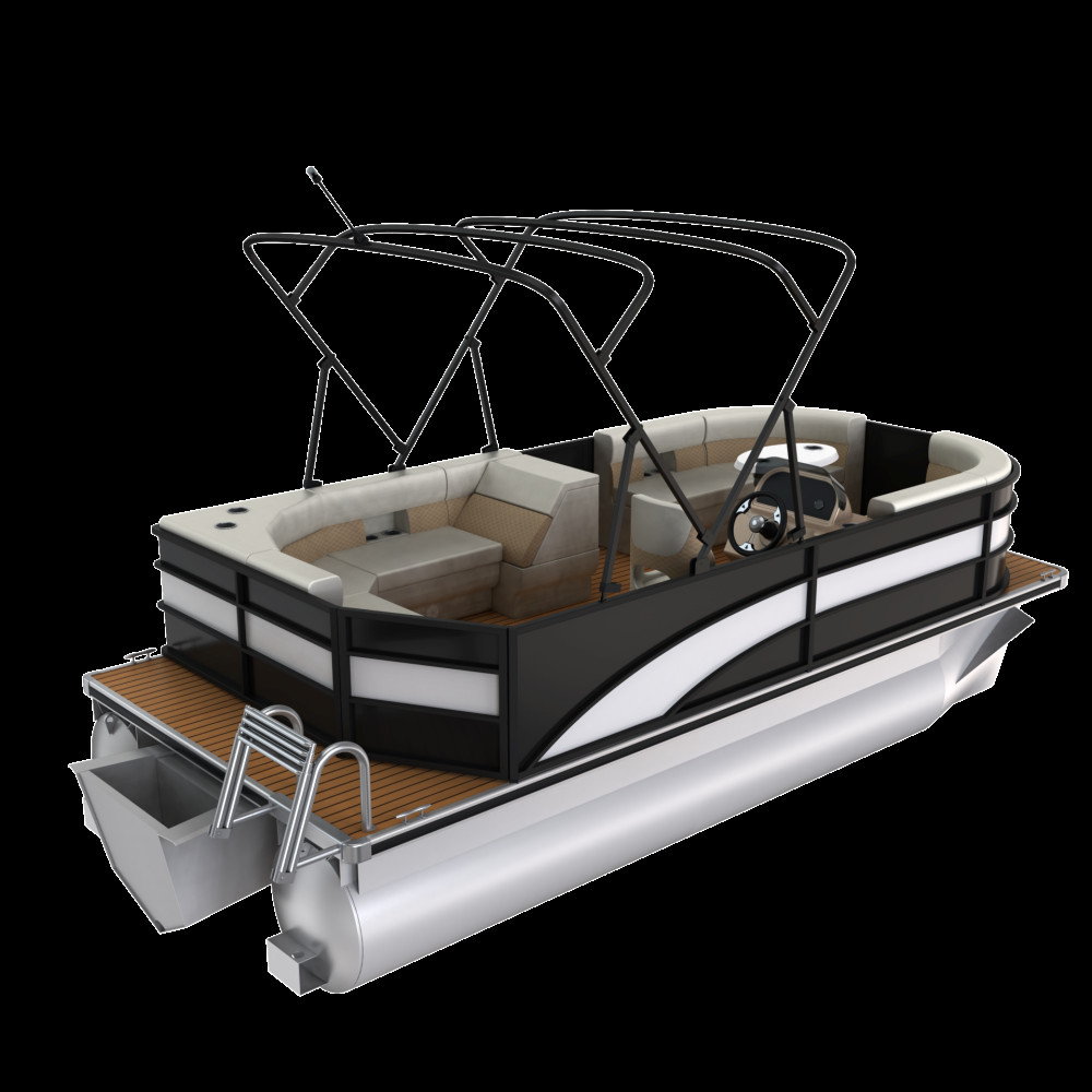 Max Horsepower 100HP 15 Ft Pontoon Boat Lakes Ponds Width 2.3m Video