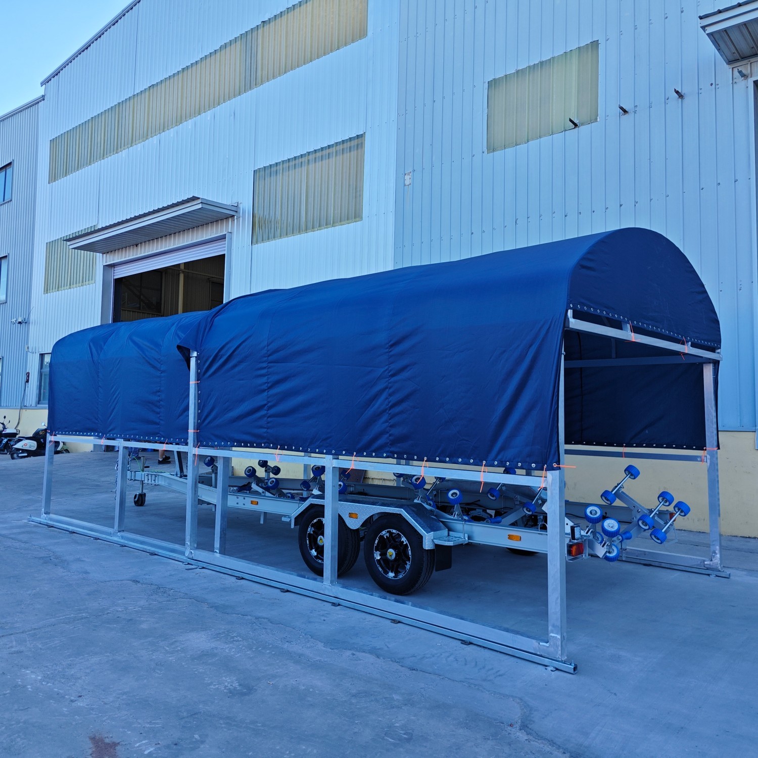 8M Aluminum Boat Awning Tent - UV-Proof Yacht Shelter