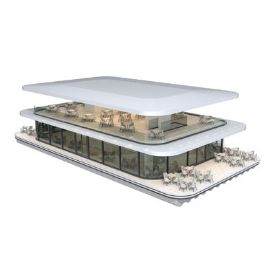 China pontoon floating restaurant factory